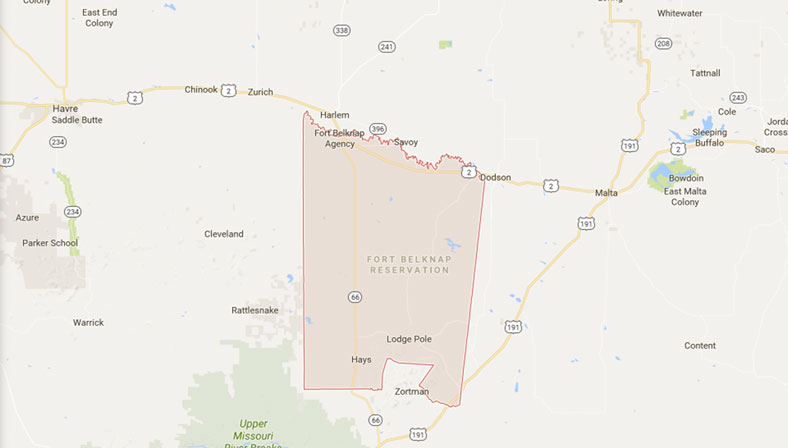 Maps of Ft Belknap – Red Thunder Oral History Project